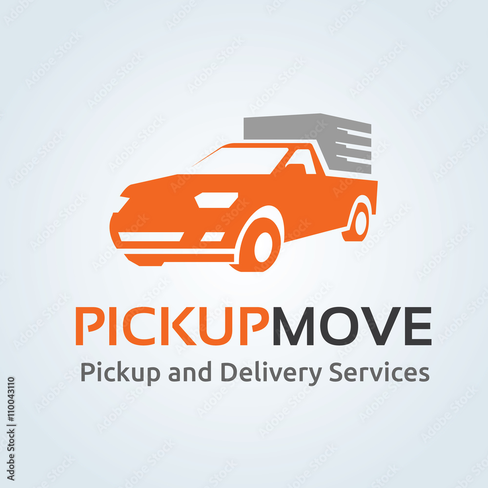 Pickup logo,transport logo,vector logo template. Stock Vector | Adobe Stock