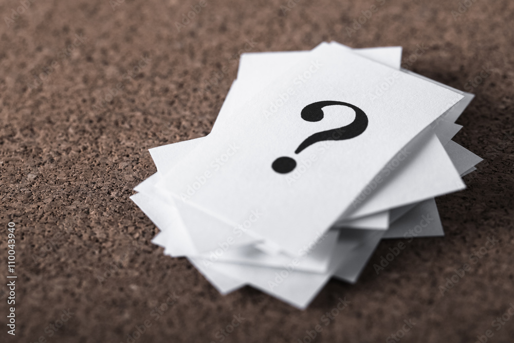 Question Mark Paper Stock Photo | Adobe Stock