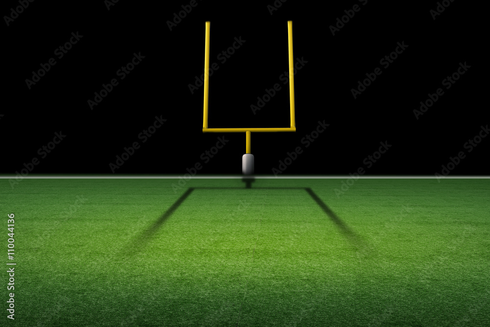 american football field goal post Stock Photo | Adobe Stock