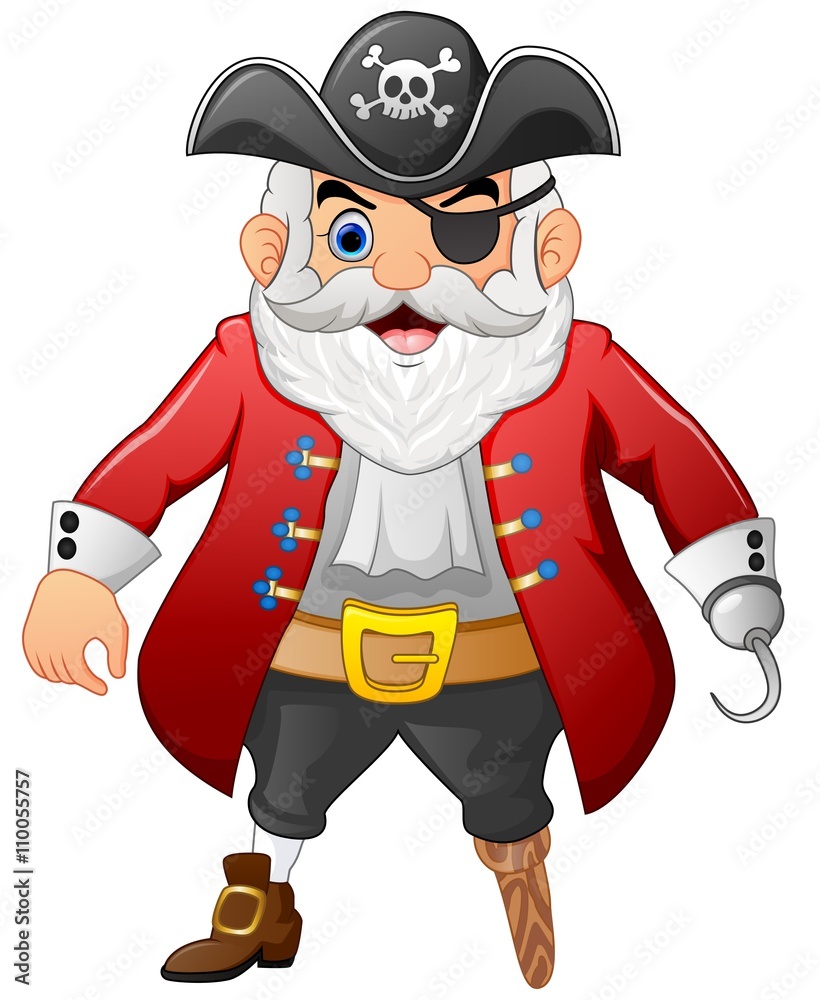 Cartoon pirate Stock Vector | Adobe Stock