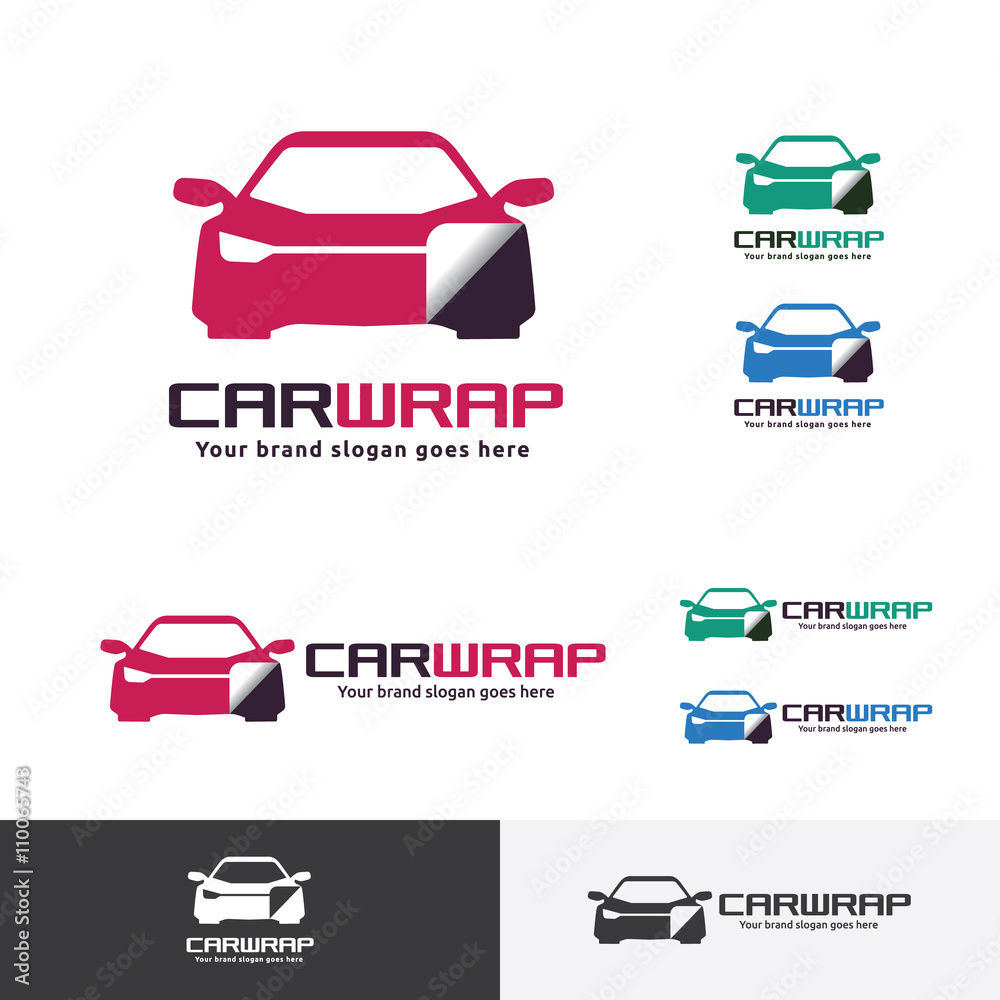 Car Sticker Wrap Logo Template Stock Vector | Adobe Stock