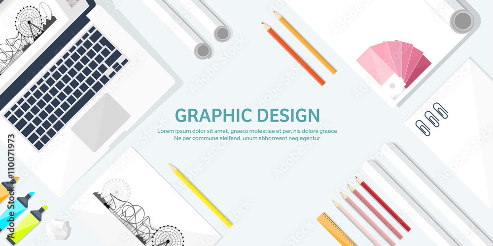 Graphic web design. Drawing and painting. Development. Illustration ...