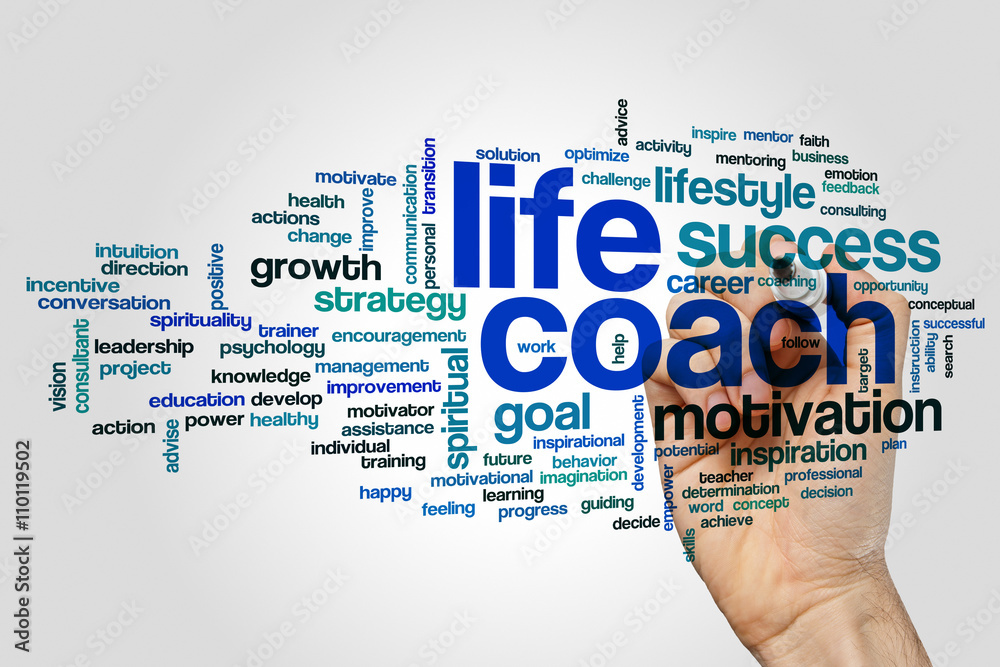 Life Coach Word Cloud Stock Foto Adobe Stock