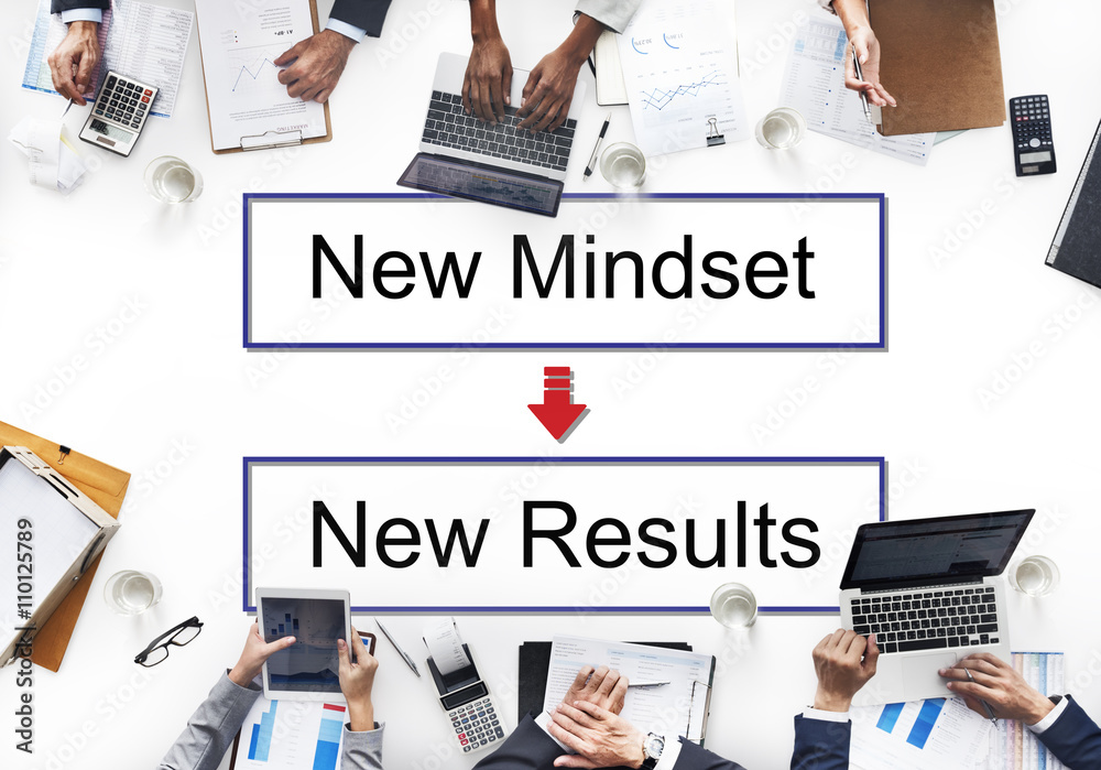 Mindset Opposite Positivity Negativity Thinking Concept Stock Photo ...