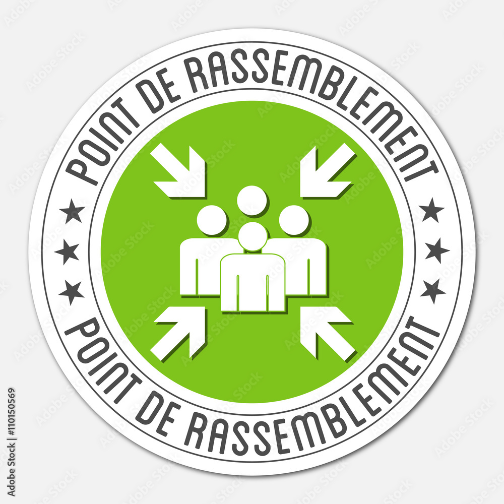 Vecteur Stock Logo point de rassemblement. | Adobe Stock