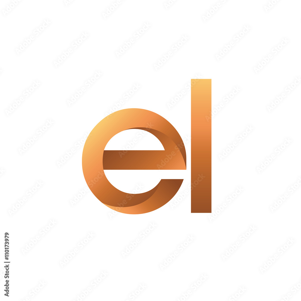 EL Logo Stock Vector | Adobe Stock
