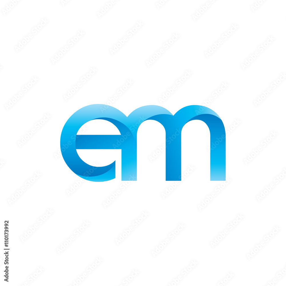 EM Logo Stock Vector | Adobe Stock