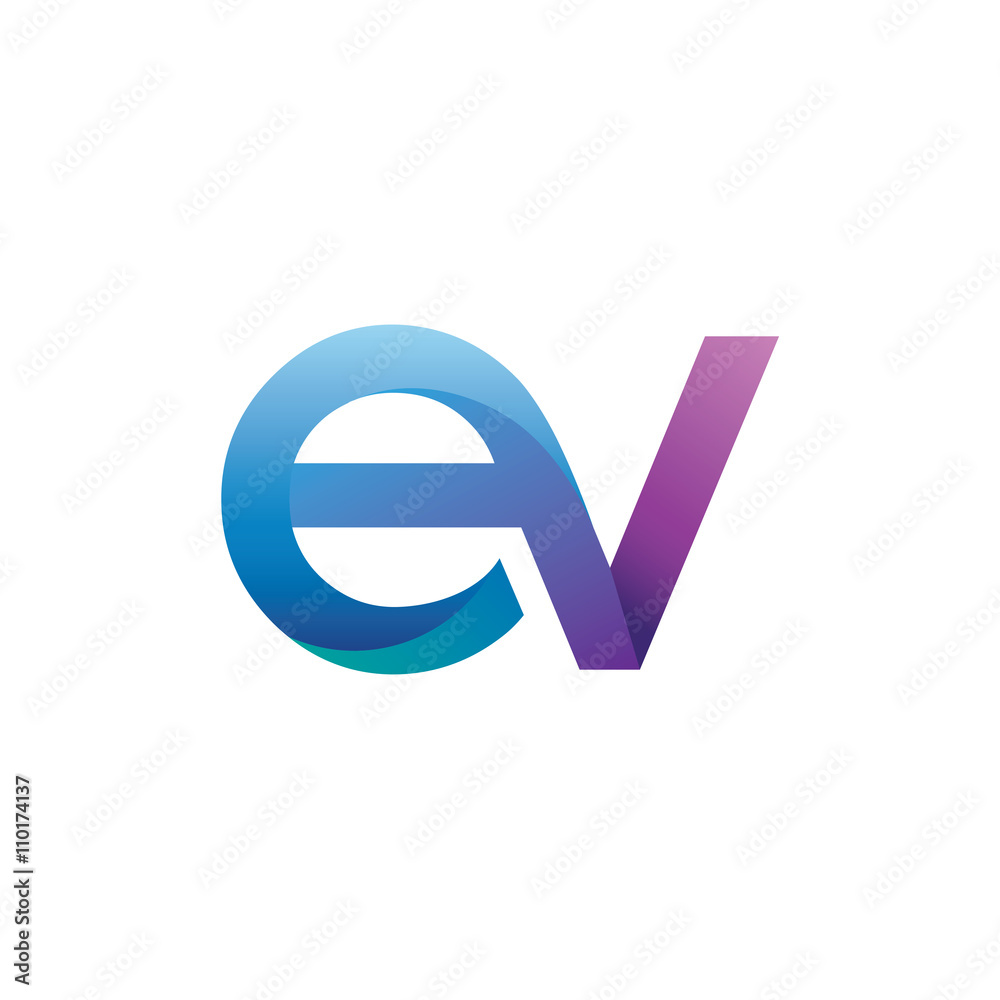 EV Logo Stock Vector | Adobe Stock