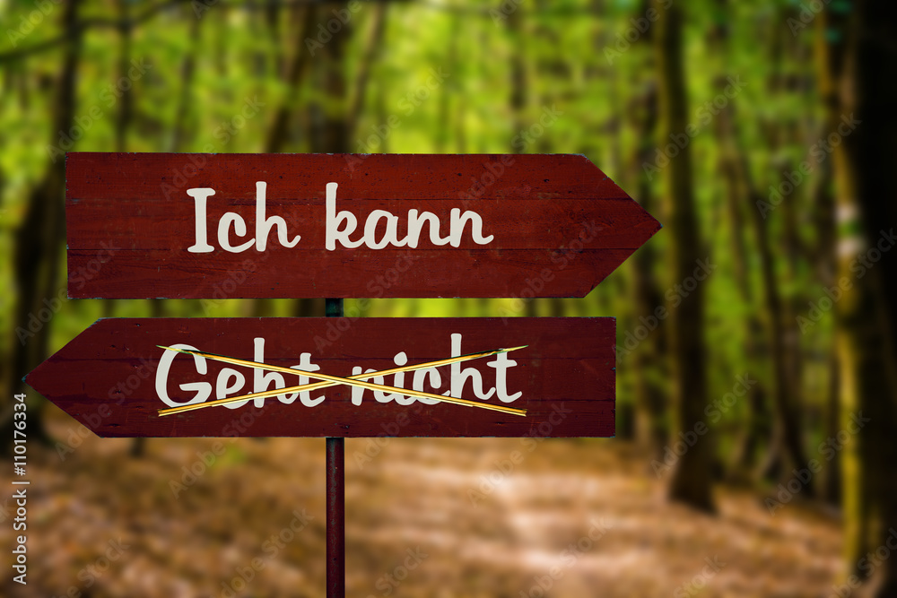 Schild 104 - Ich kann Stock Illustration | Adobe Stock
