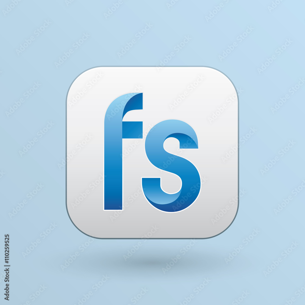 FS Logo Stock Vector | Adobe Stock