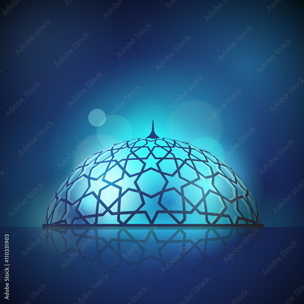 Mosque dome for islamic background design Stock Vector | Adobe Stock