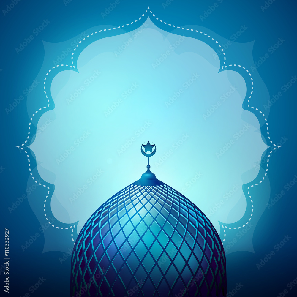 Islamic design banner background template Stock Vector | Adobe Stock