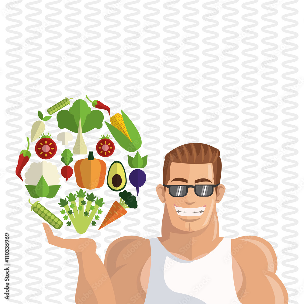 Healthy Lifestyle Cartoon