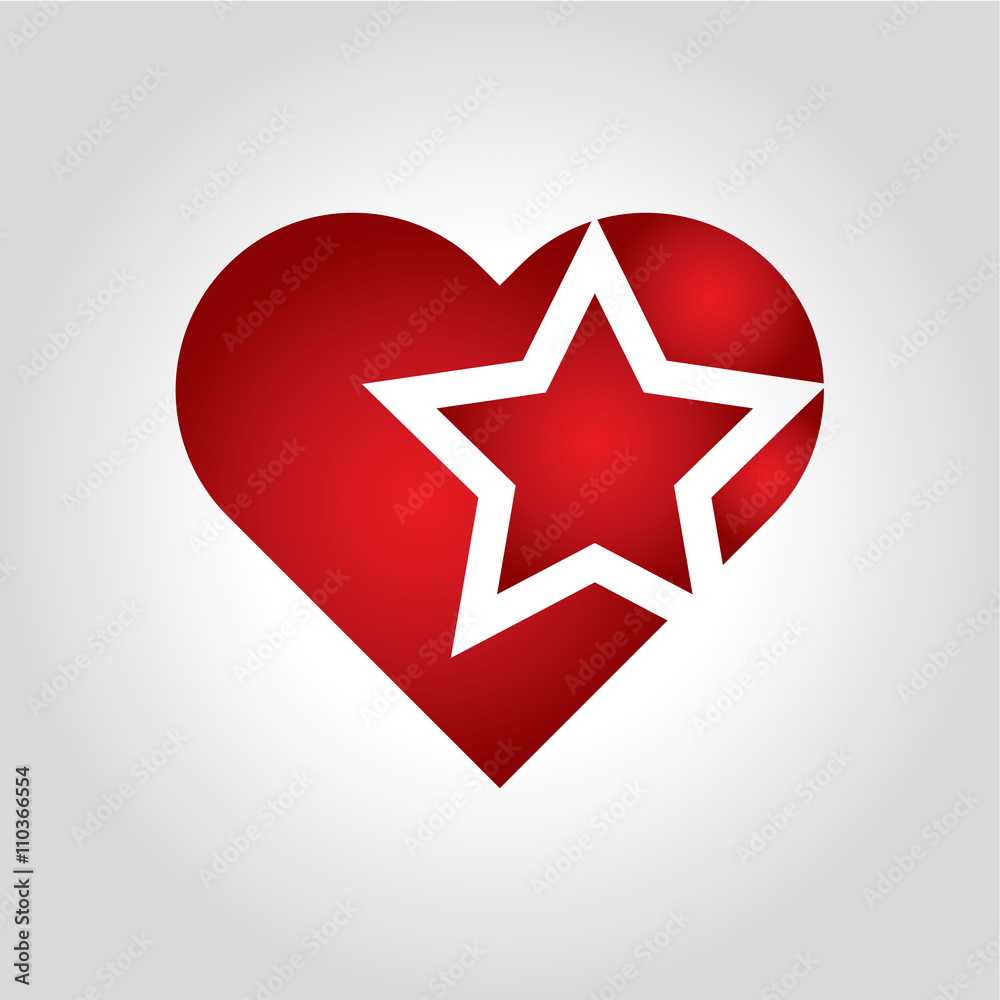 heart logo, icon and symbol vector illustration Stock Vector | Adobe Stock