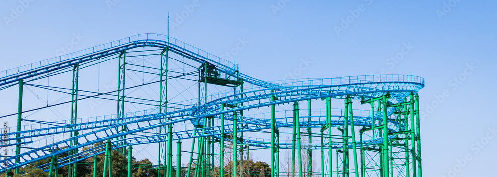 Roller coaster track structure Stock Photo | Adobe Stock
