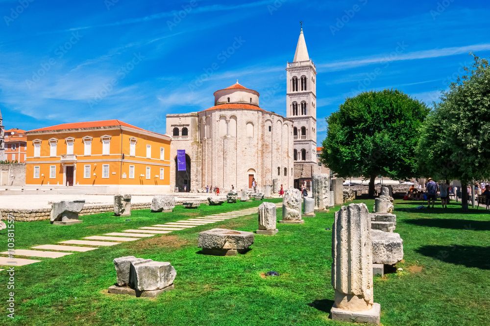 Church of st. Donat, a monumental building from the 9th century with ...