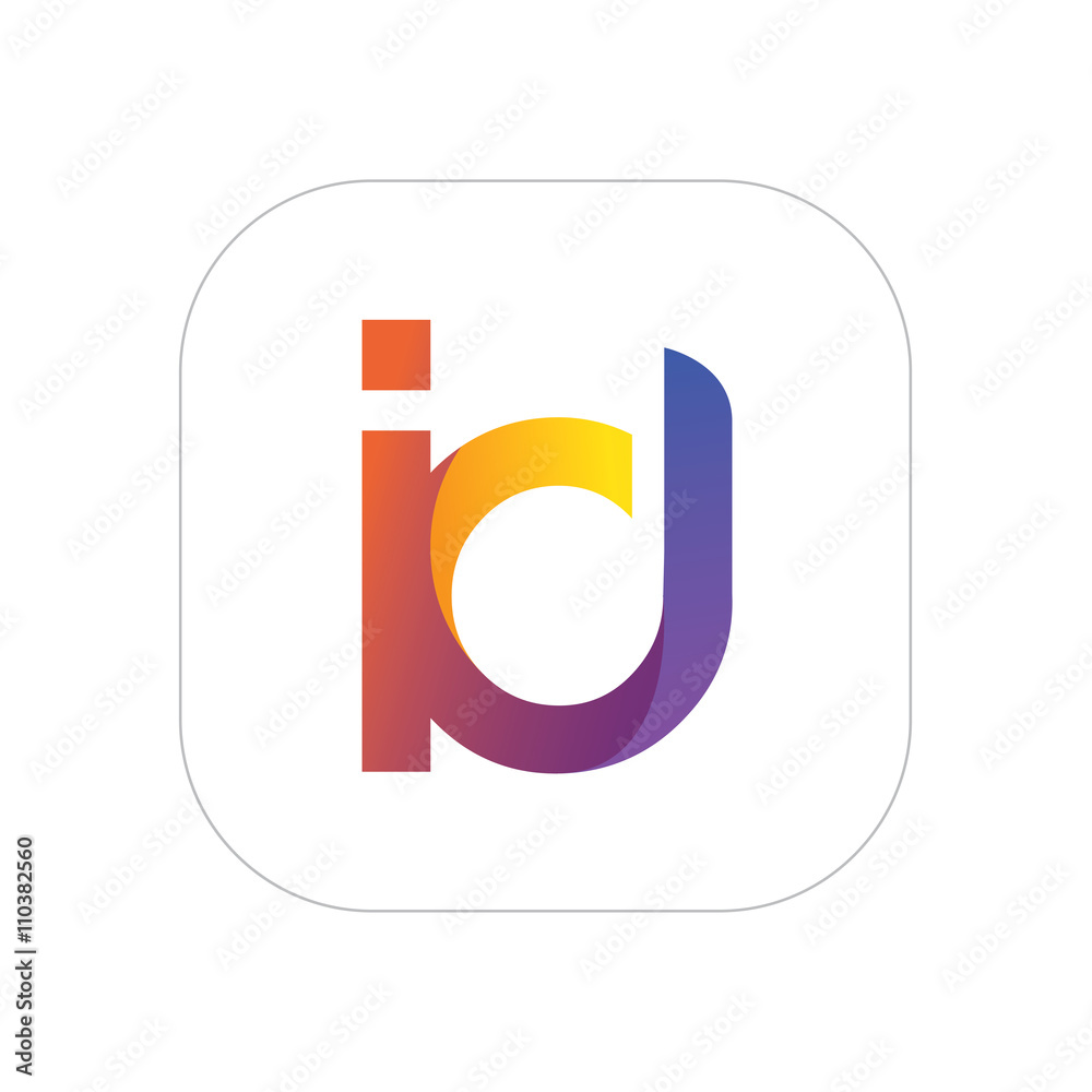 ID Logo Stock Vector | Adobe Stock