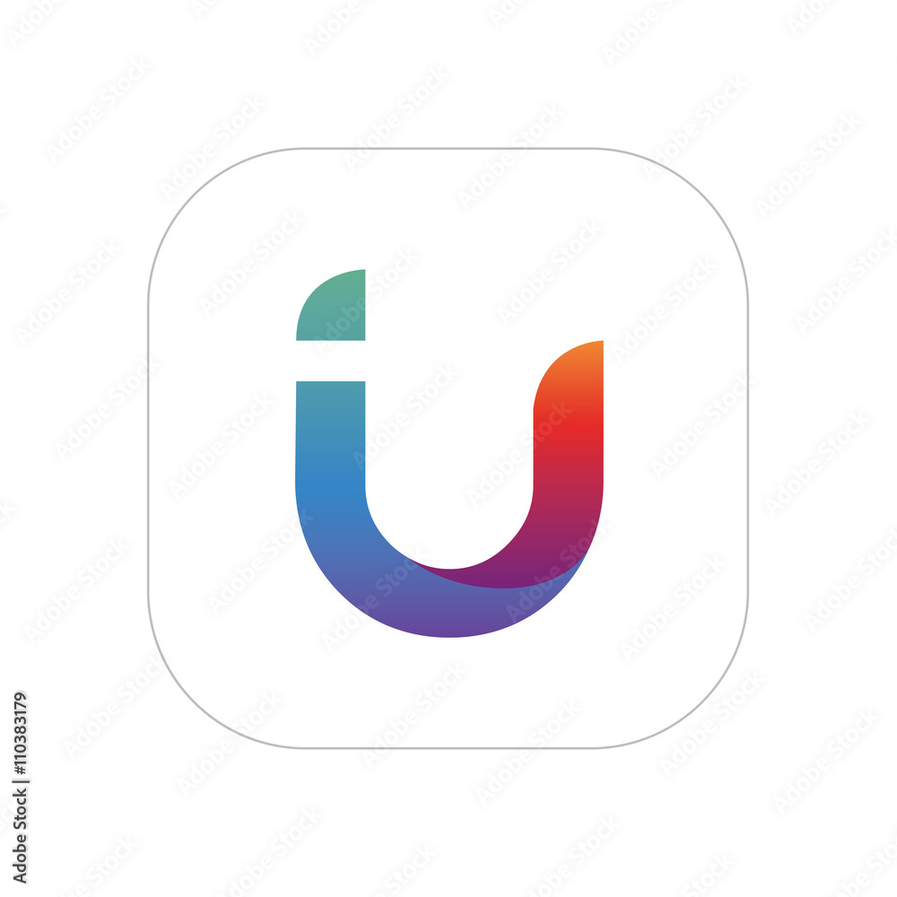 IU Logo Stock Vector | Adobe Stock