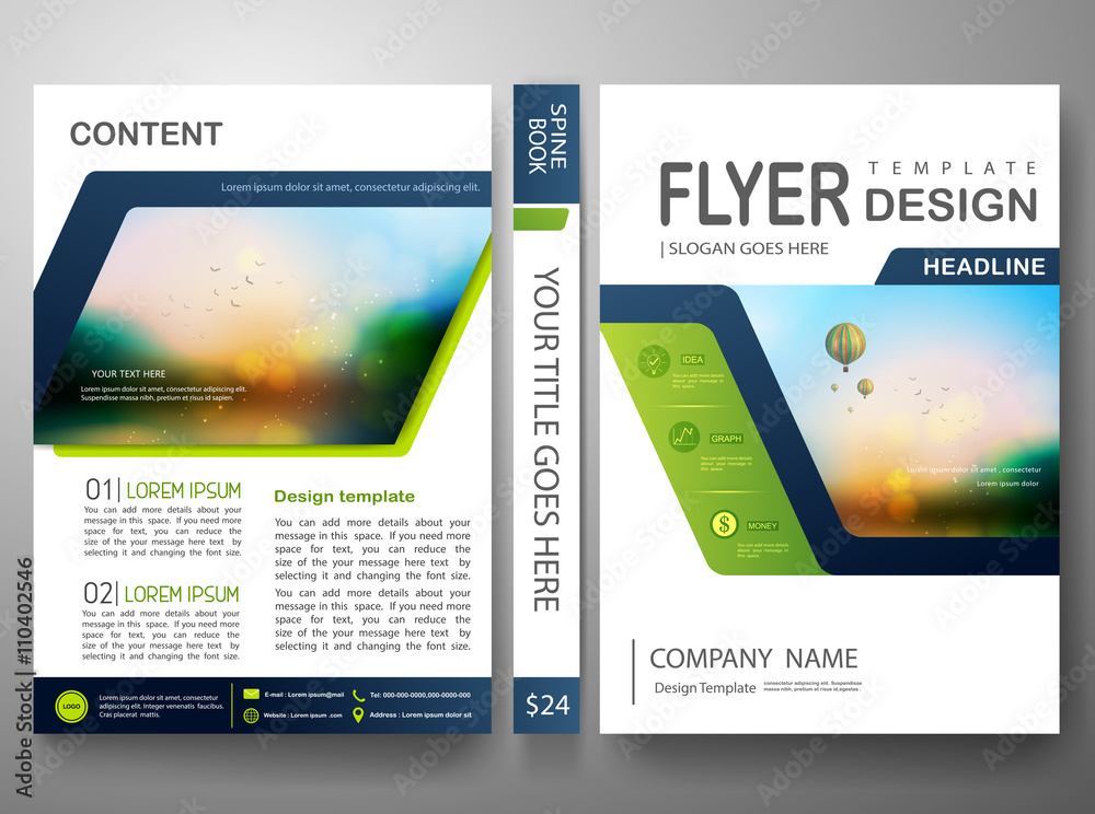 Flyers design template vector.Brochure annual report magazine poster ...