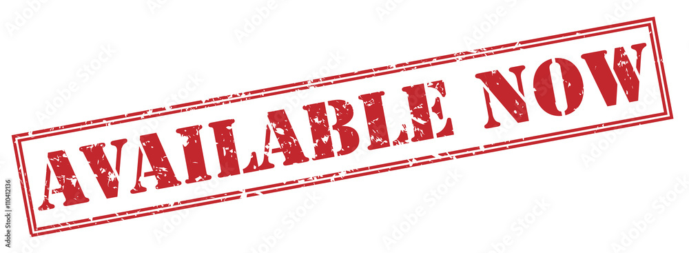 available now red stamp on white background Stock Illustration | Adobe ...