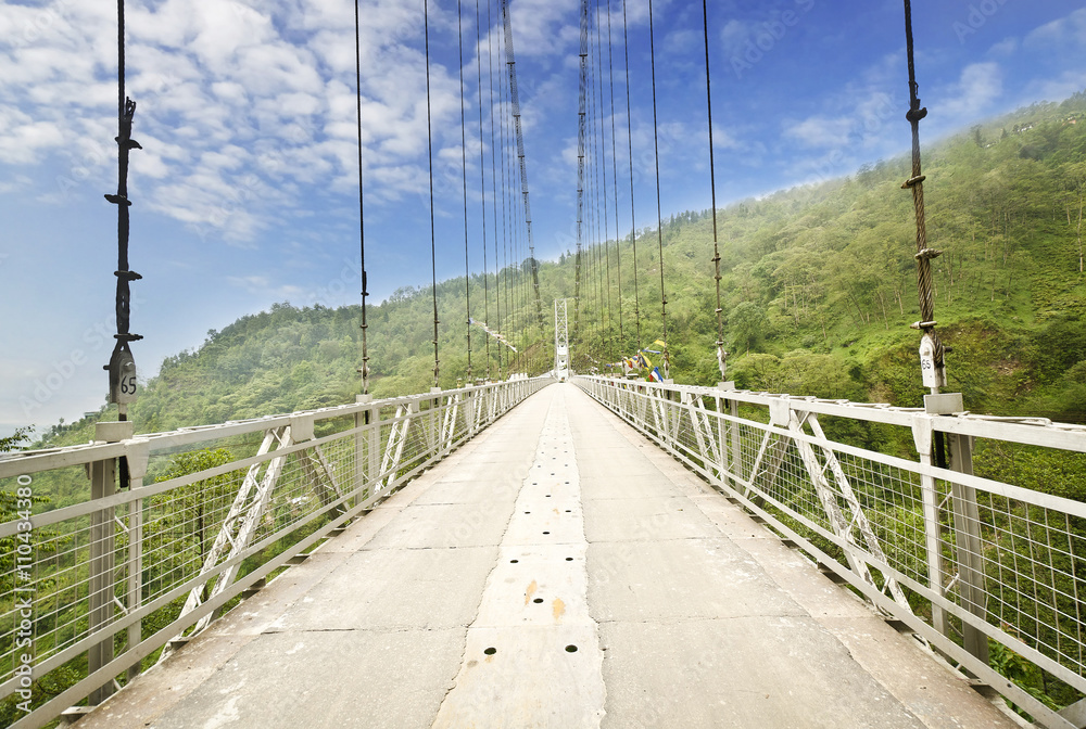 Singshore Bridge at Sikkim India Stock Photo | Adobe Stock
