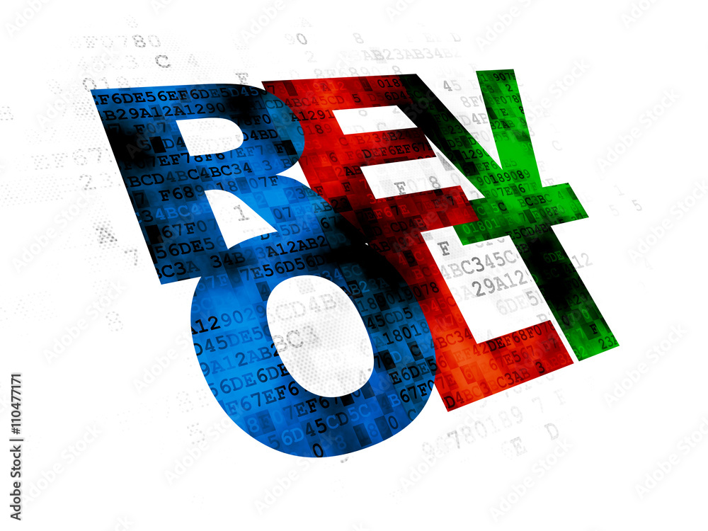 Political concept: Revolt on Digital background Stock Illustration ...