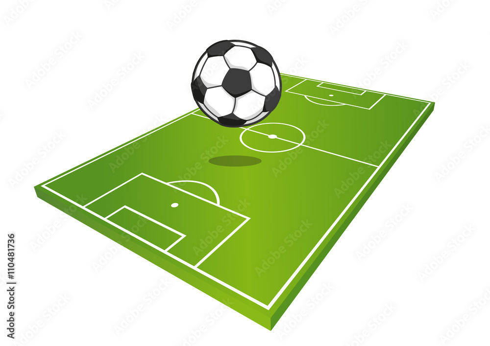 Fußballfeld Fußball EM WM Stock-Vektorgrafik | Adobe Stock