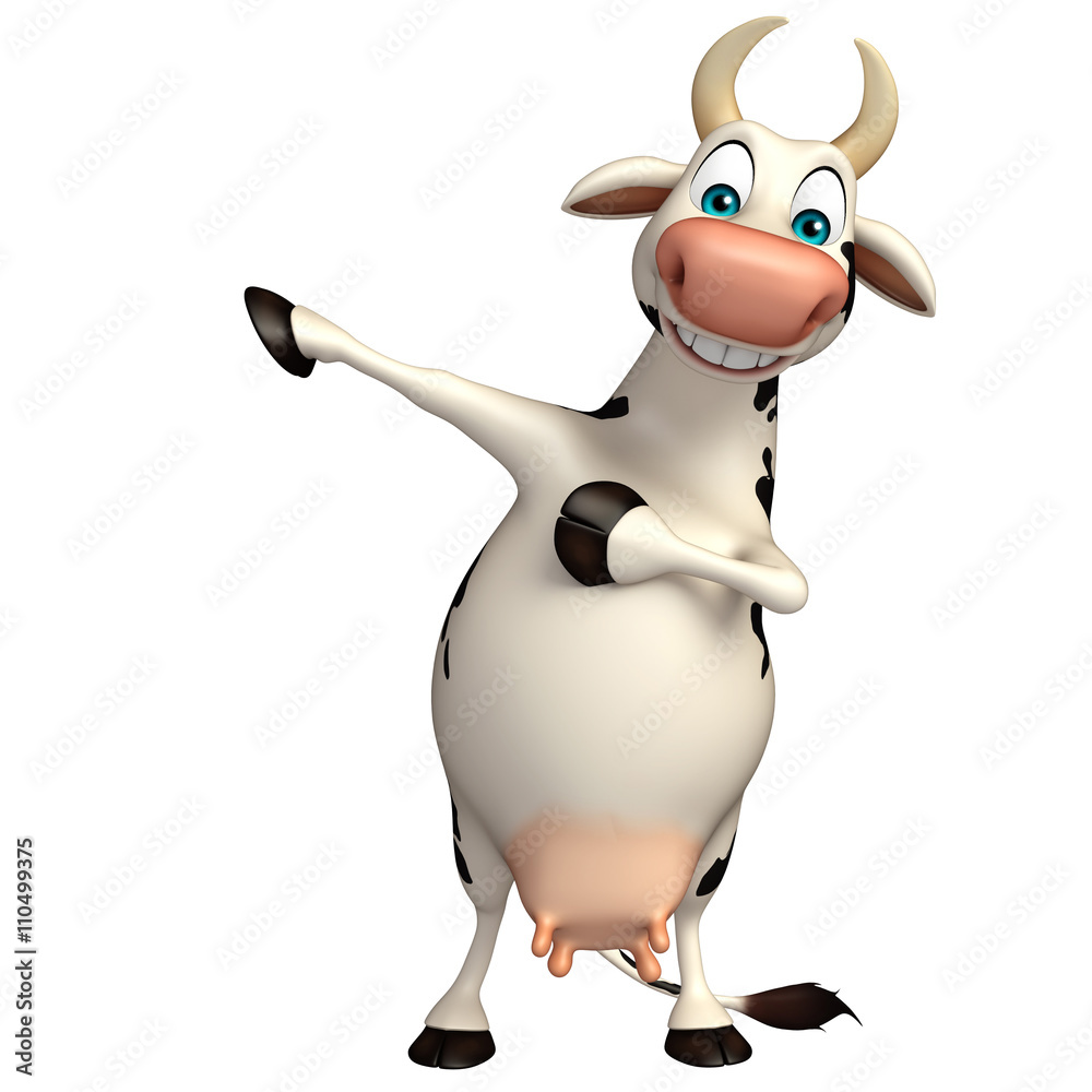 Crazy Cow Cartoon