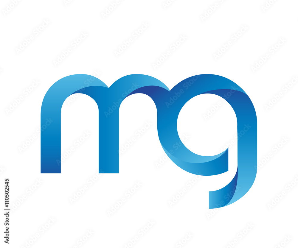 Colorful Letter M G Logo Stock Vector | Adobe Stock