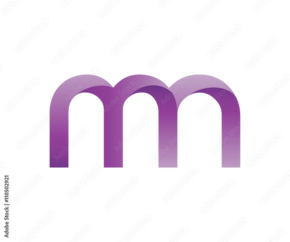 Colorful Letter M N Logo Stock Vector | Adobe Stock