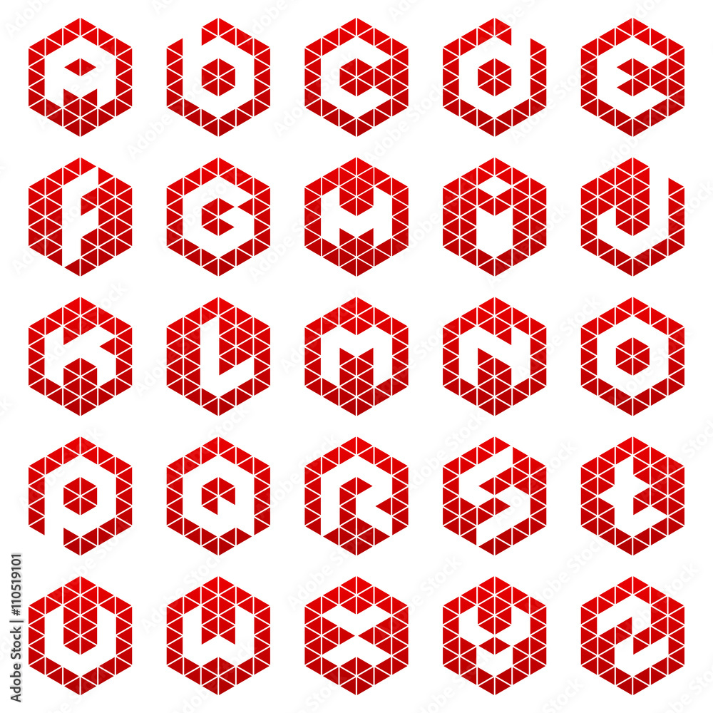 Alphabet letter Logos Vector set of letter logotypes Stock Vector ...