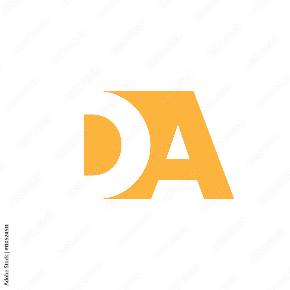 DA Logo | Vector Graphic Branding Letter Element | jpg, eps, path, web ...