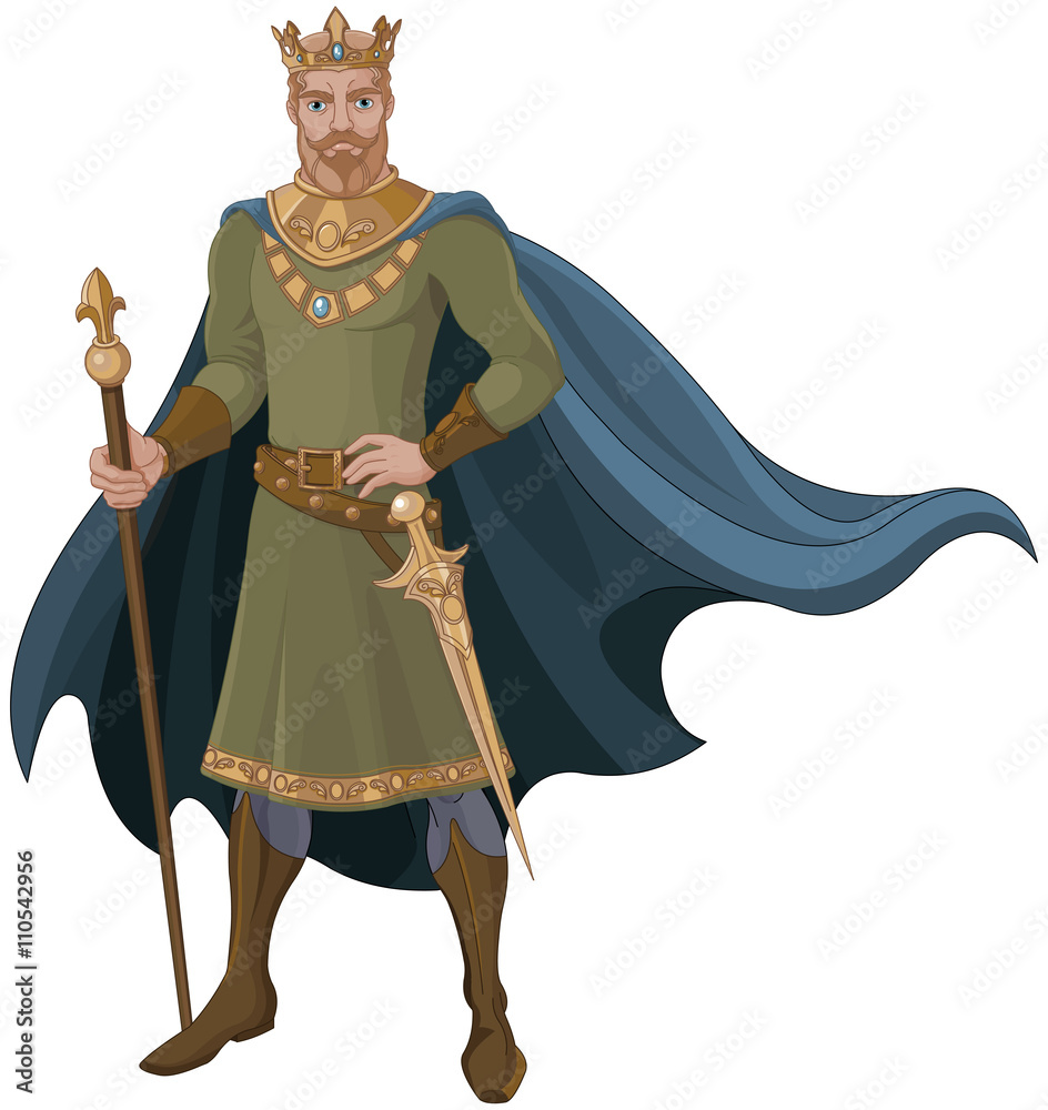 King Stock Illustration | Adobe Stock