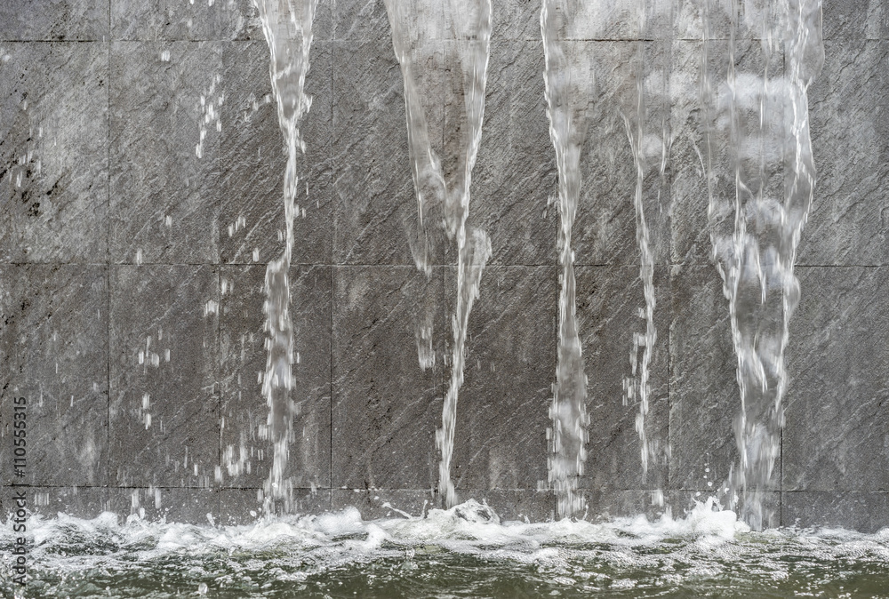 Photo & Art Print artificial waterfall, Water flow, ojoel