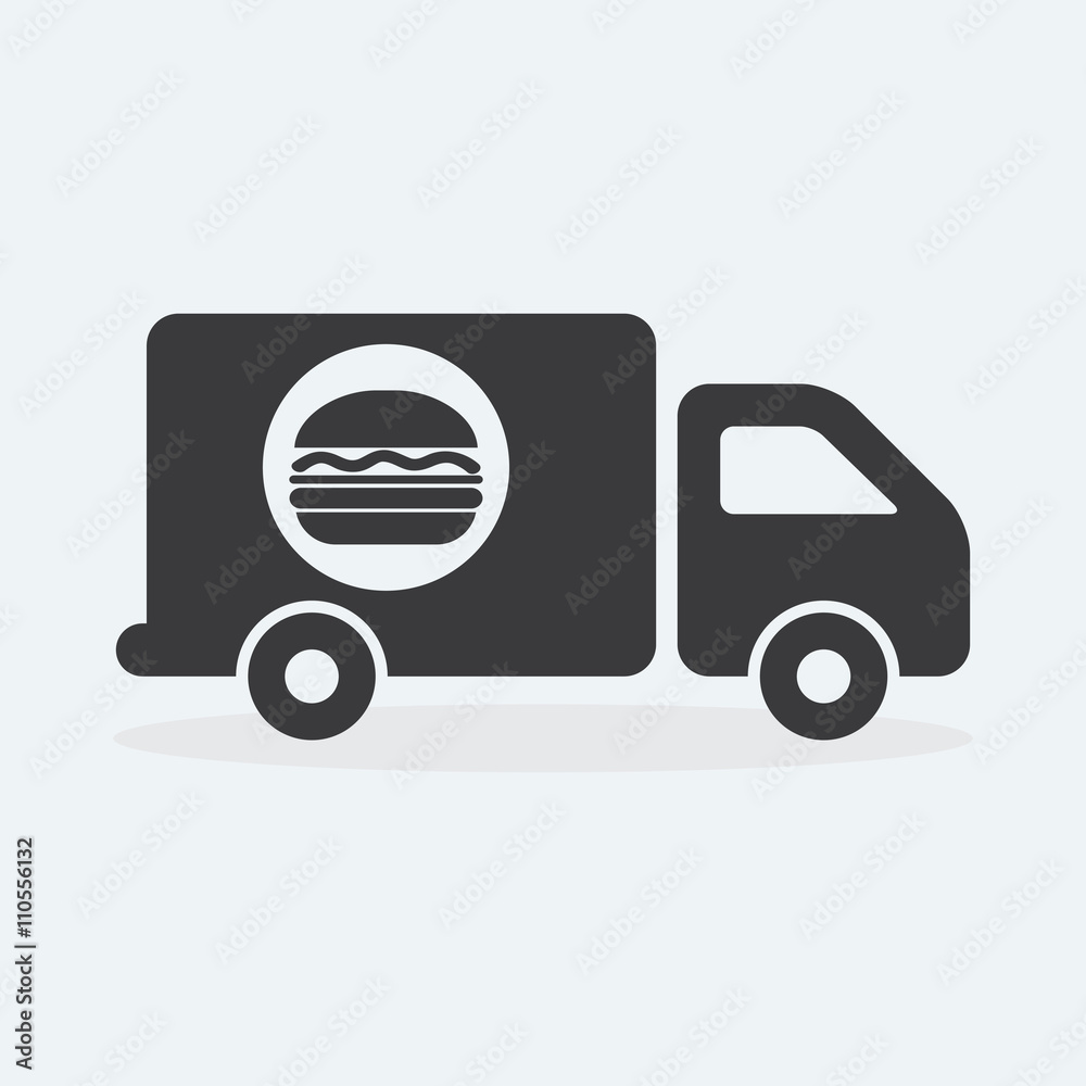 Food truck hamburger. street food. Fast Food. Hamburger van. fast food ...