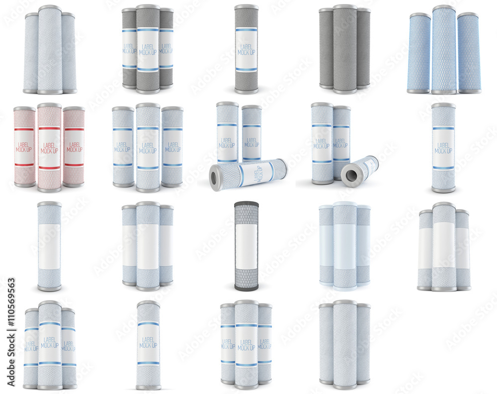 Water filter mock up isolated on white background Stock Illustration ...