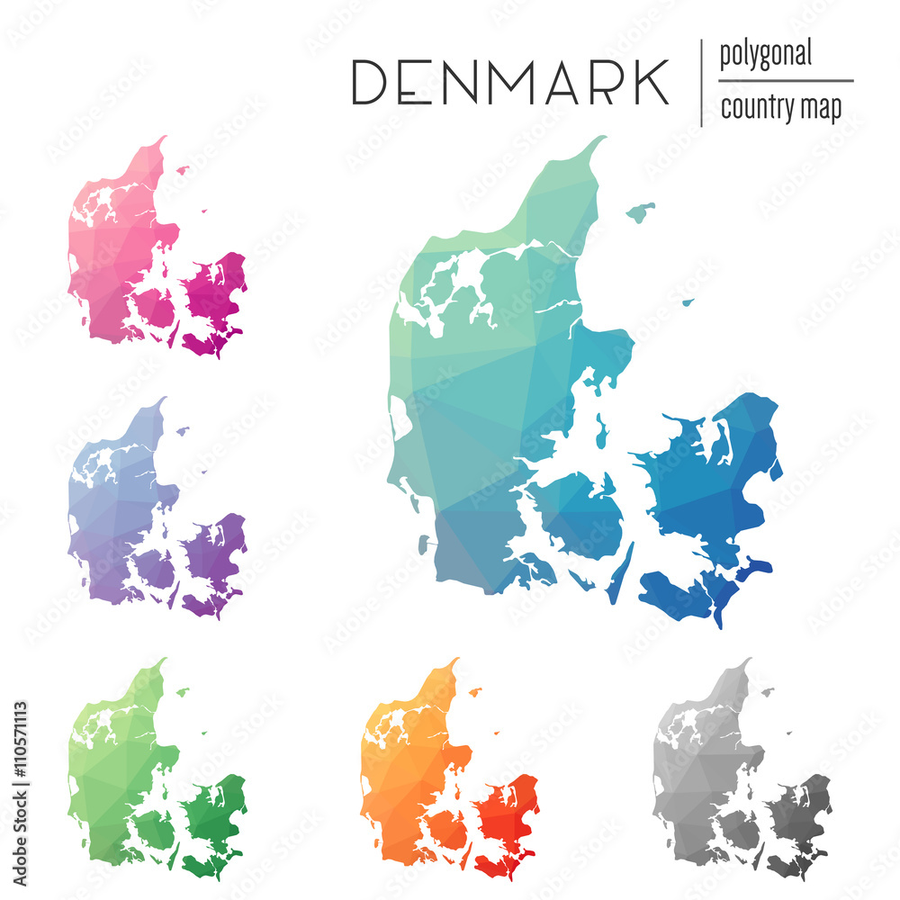 denmark map with surrounding countries