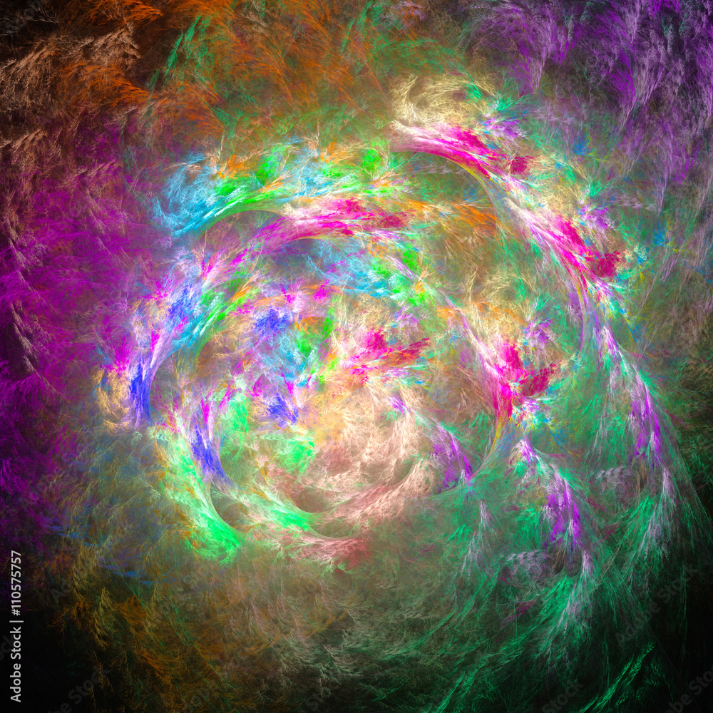 Mysterious psychedelic relaxation wallpaper. Multicolored clouds ...