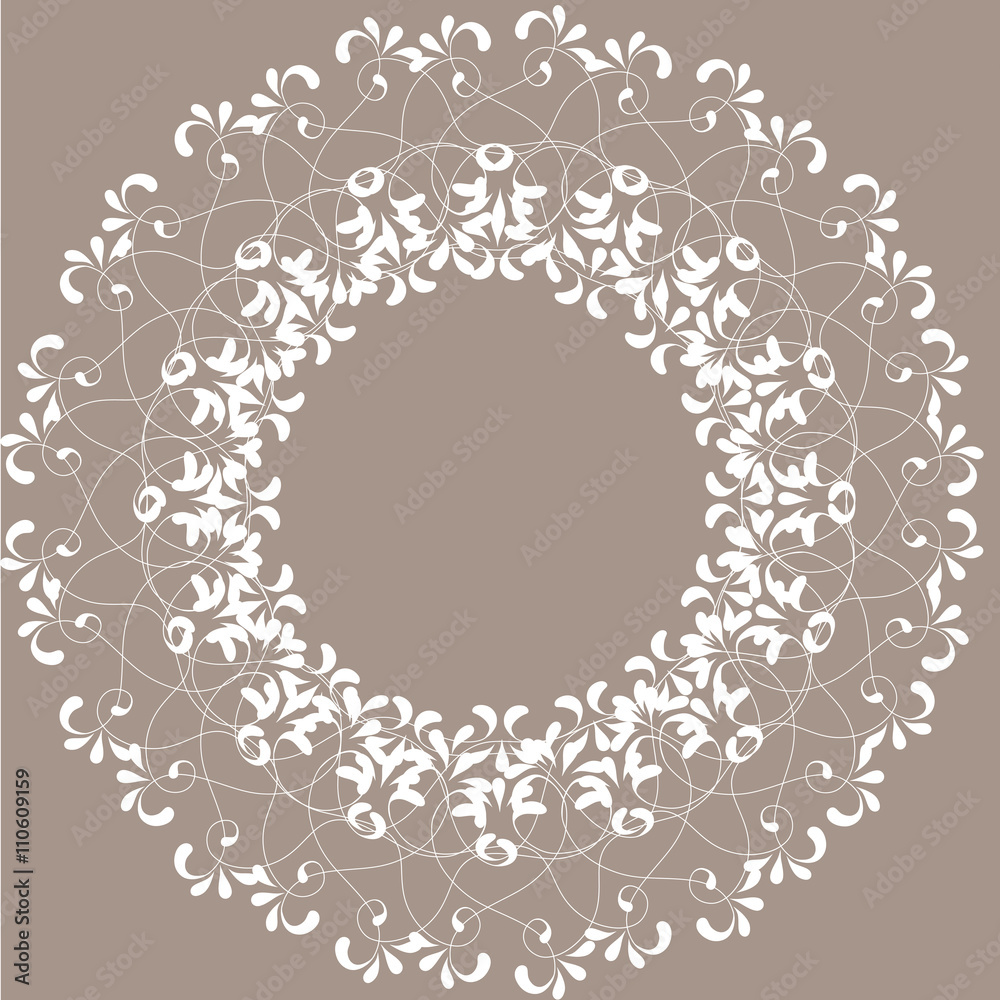 Doily templates for logo, names. ПечатьVector decorative l Stock Vector ...