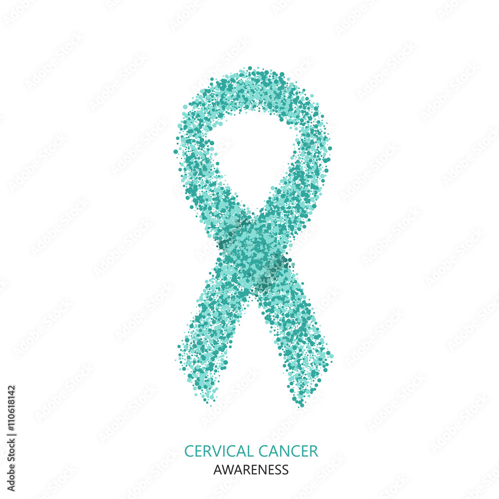 Vector modern cervical cancer awareness circles desigen. Stock Vector ...