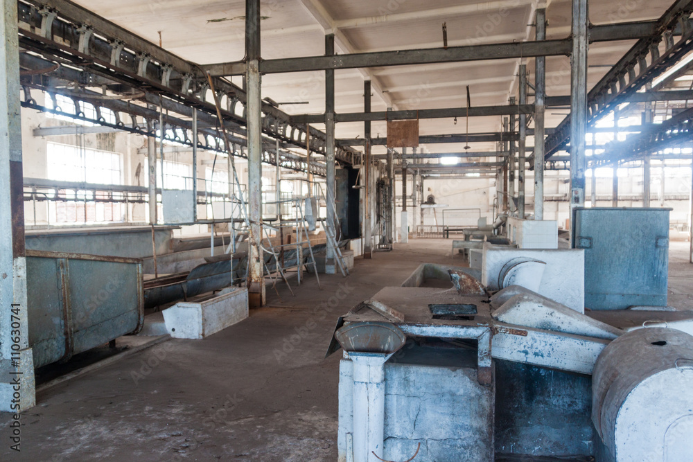 Interior of a former meat factory, now Museum of Industrial Revolution ...
