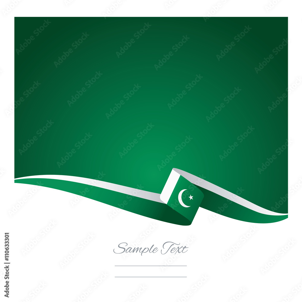 Abstract color background Pakistan flag vector Stock Vector | Adobe Stock