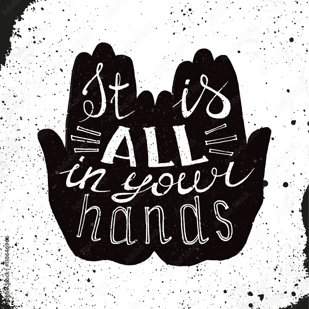 Handdrawn lettering design. Conceptual handwritten phrase. Stock Vector ...