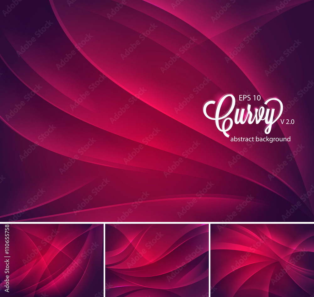 Curvy abstract background Stock Vector | Adobe Stock