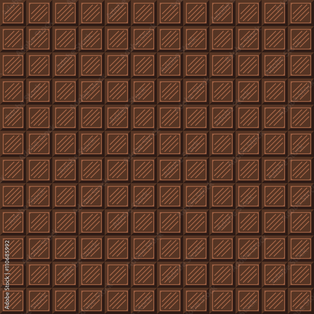 Chocolate bar seamless pattern. Milk chocolate square tiles texture ...