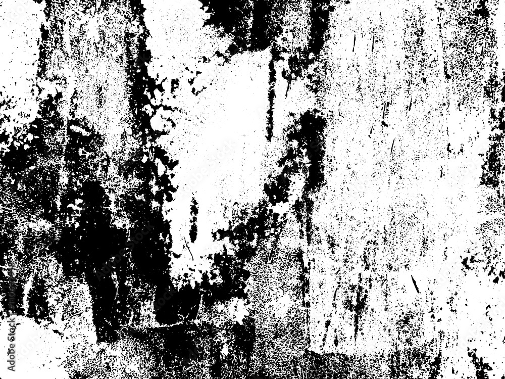 Scratched grunge texture. Distressed texture. Black and white colored ...
