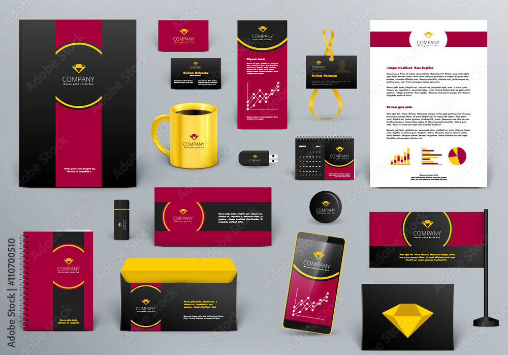 2016_13_identity_red Stock Vector | Adobe Stock