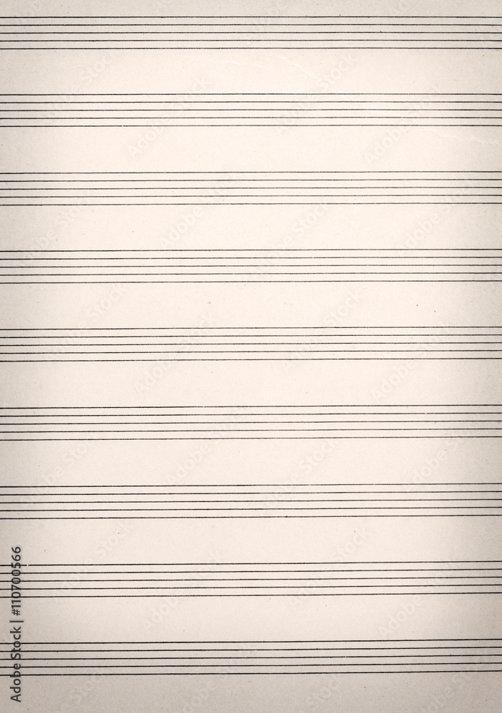 Original 100 year old blank sheet music Stock Photo | Adobe Stock