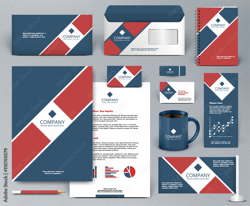 Professional universal branding design kit for real estate, cafe ...