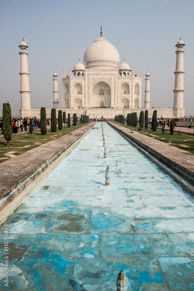 Beautiful Reflecting Pool in Taj Mahal Stock Photo | Adobe Stock